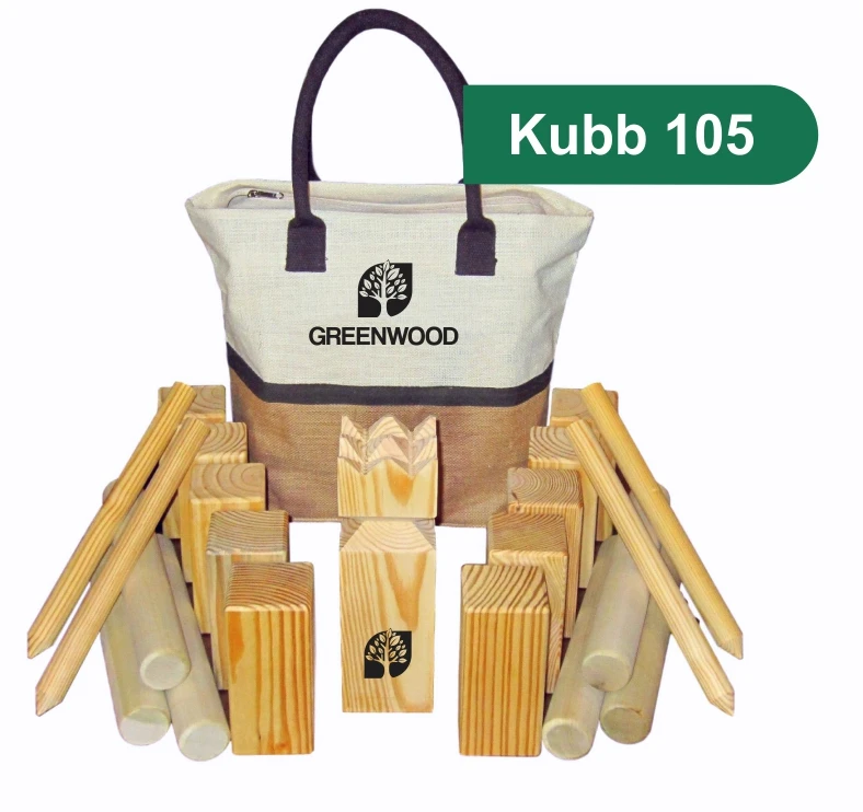 Kubb Wood Set - Pine And Rubber Wood - All Sizes Available - Buy Kubb ...