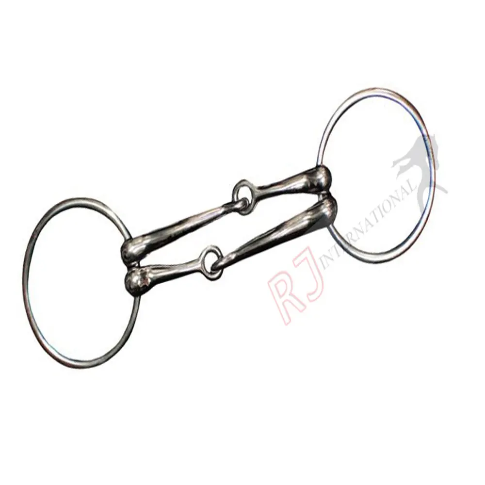 New Horse Double Mouth Snaffle Bits /lose Ring Horse Bits /snaffle Bits ...