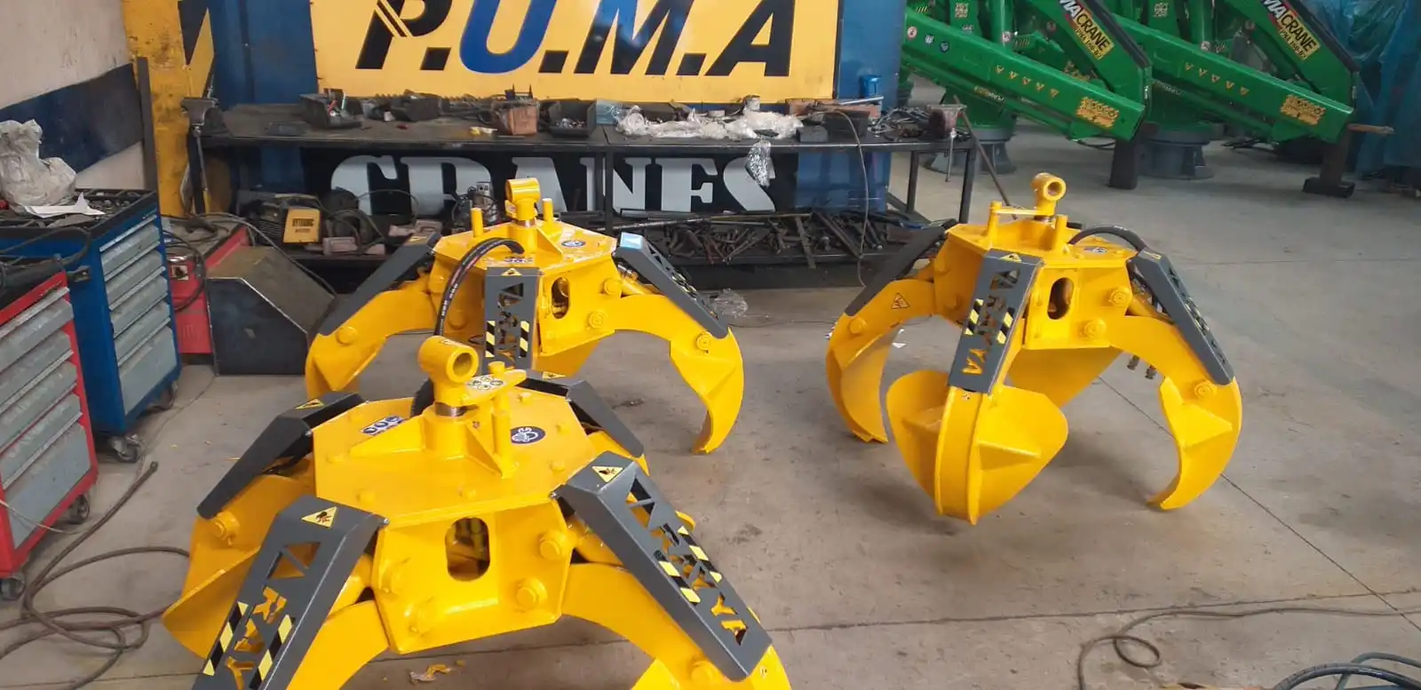 POLYP New Construction and Farm Applicable Scrap Grapple with Gear Pump ...