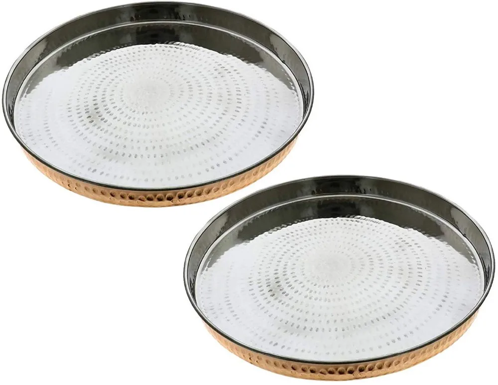 Stainless Steel Copper Thali Set And Copper Moon Thali - Buy Copper ...
