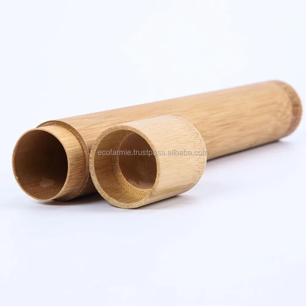 Manufacturer Natural Biodegradable Bamboo Tube Container Case Packaging ...