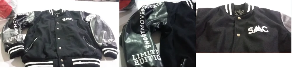 Custom Embroidery Patches On Wool Leather Sleeve Women's Varsity College Letterman Jacket Size ...