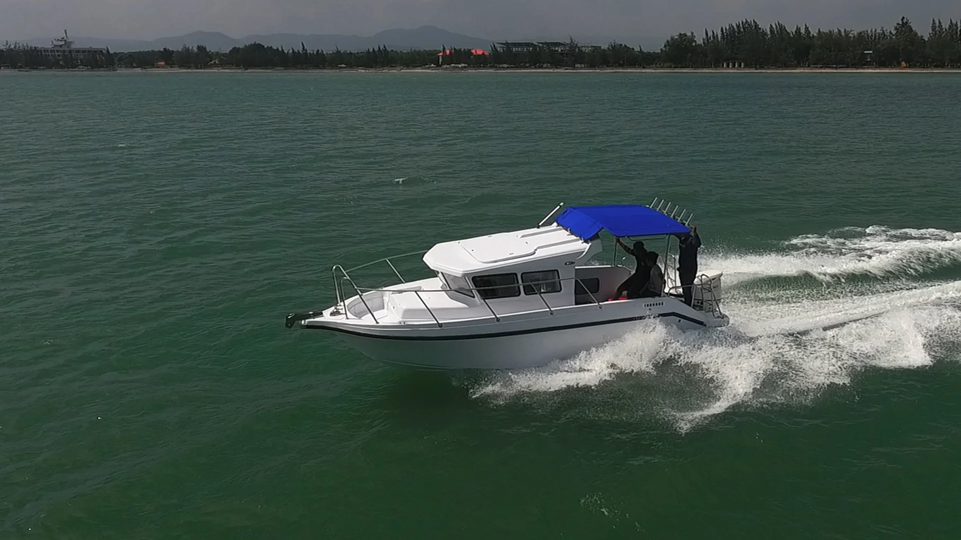 Premium Boat Fiberglass Speedboat Adventure 23 Ft Yacht Multi Purpose ...