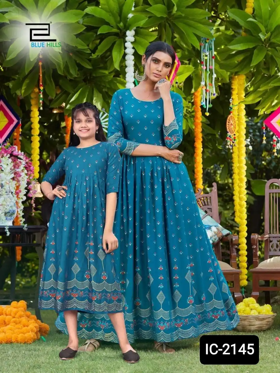Indian Designer Pure Rayon Kurtis - Elegant Anarkali