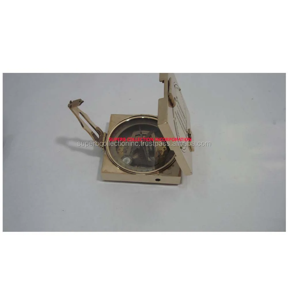Brass Ship Nautical Compass With Wooden Gifts Box - Buy Brass Ship ...