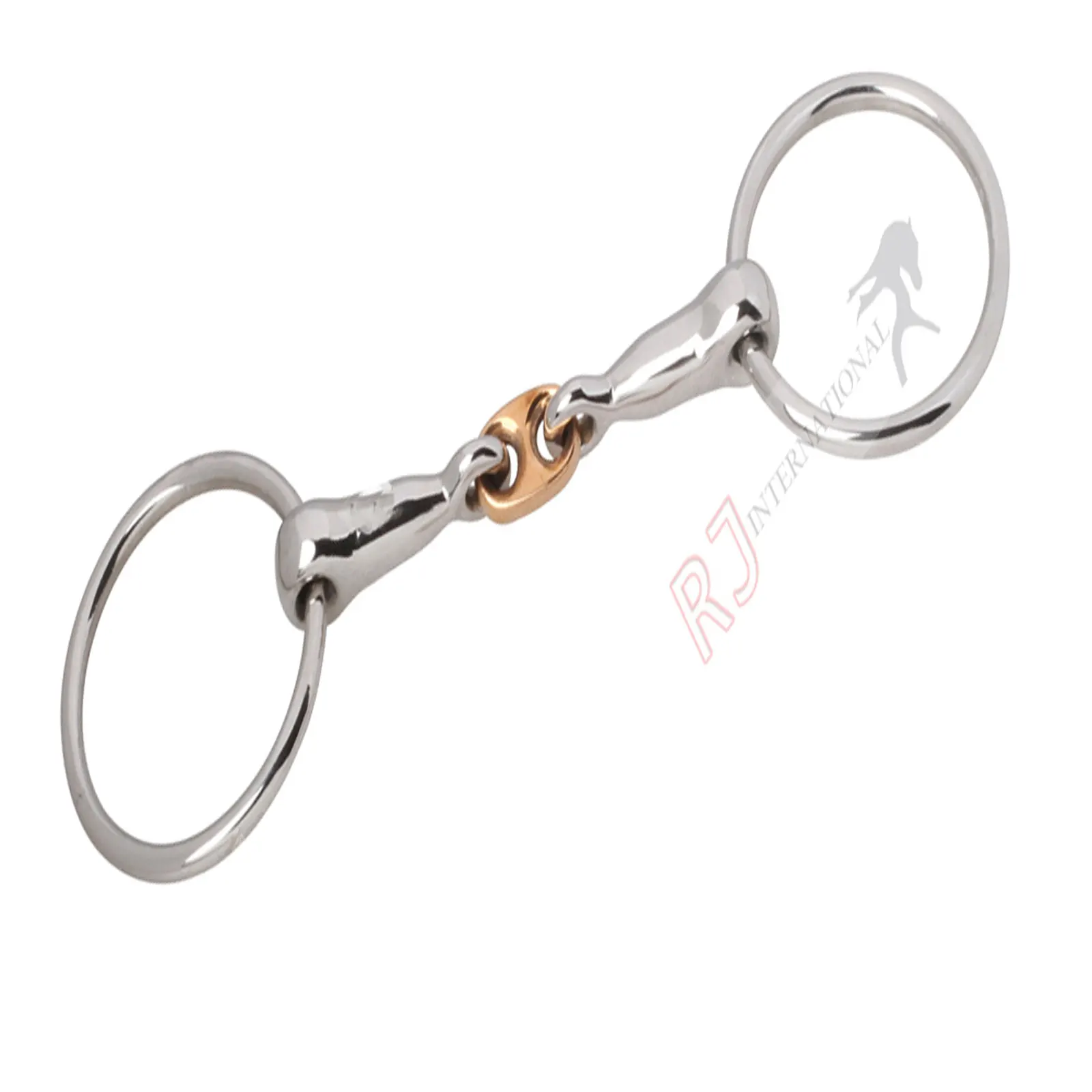 Riaz Jamal Intel Custom Logo Horse Tack Stainless Steel Loose Ring with ...