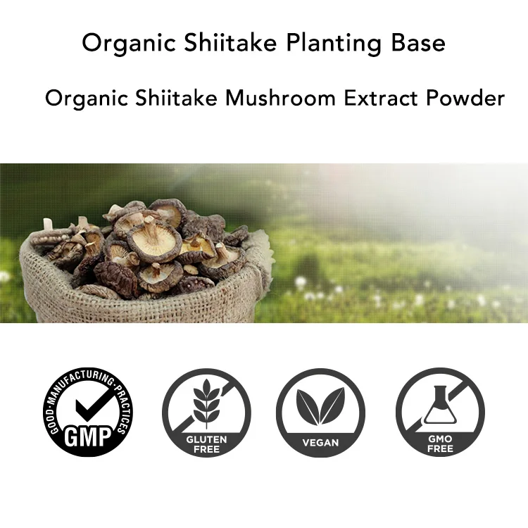 Organic 10%~40% Beta-glucan Polysaccharide Lentinus Edodes Extract ...