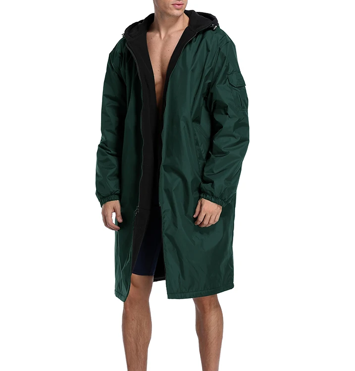 Youth Swim Parka Coat - Fleece Lining, Waterproof & Durable