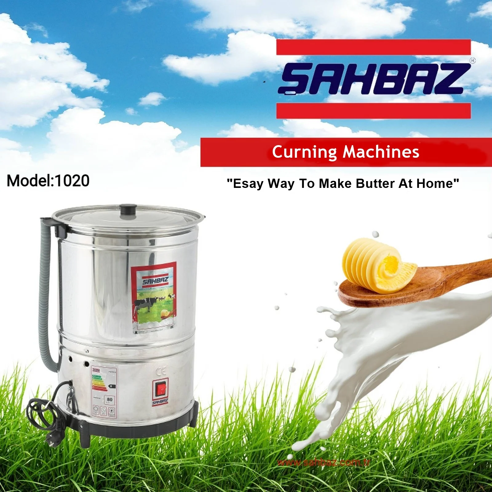 Churning Machine New! Butter Churning Machine 50L - Natural-Free Product