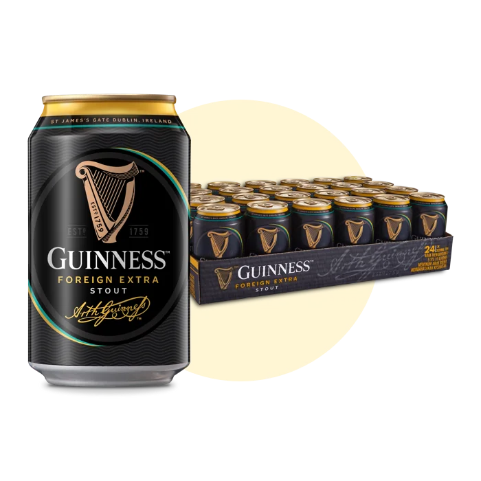 Guinness 24-can Pack Stout Beer Alcoholic Beverage (320ml X 24) - Buy ...
