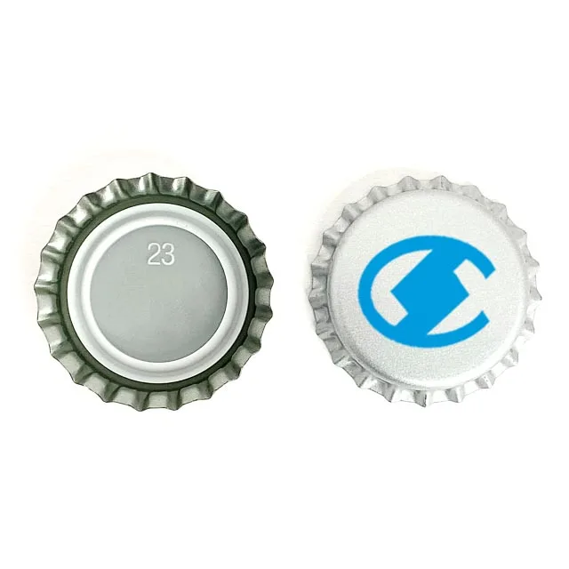 Crown Cap 26 Mm. with Printed Logo PP Liner, Metal Crown Cap| Alibaba.com