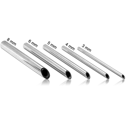 Stainless Steel Piercing Needle Receiving Tube - Body Jewelry