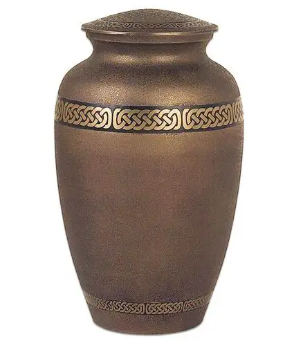 Modern Metallic Funeral Urn Etching Design for Funeral Ashes Long ...