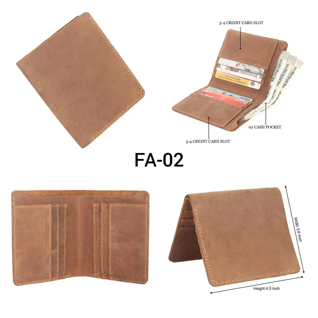 Men's Wallet Black Color Genuine Leather Wallet New Year Gift Set ...