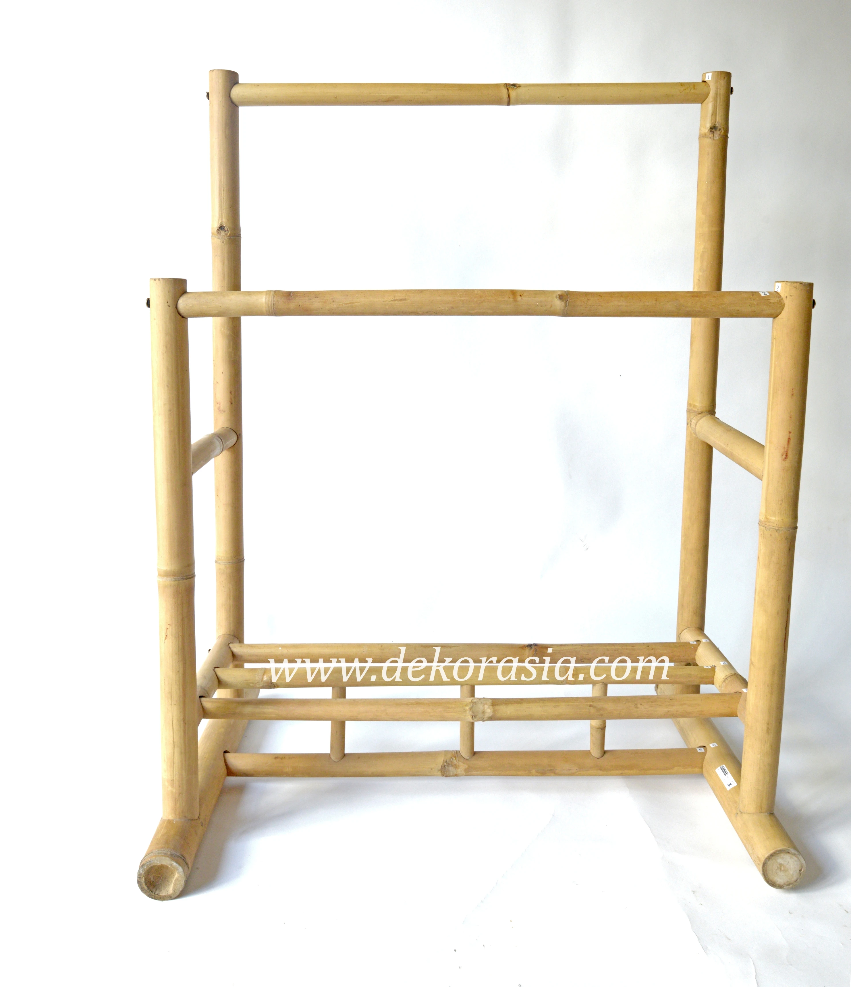 Bamboo Standing Cloth Hanger - Eco-Friendly Storage Rack