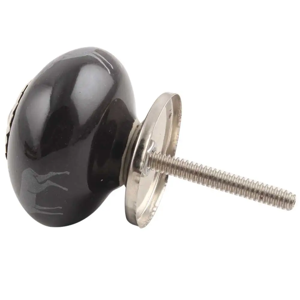 Bulk Ceramic Cabinet Knobs Black Drawer Pulls And Knobs Standing Rein ...