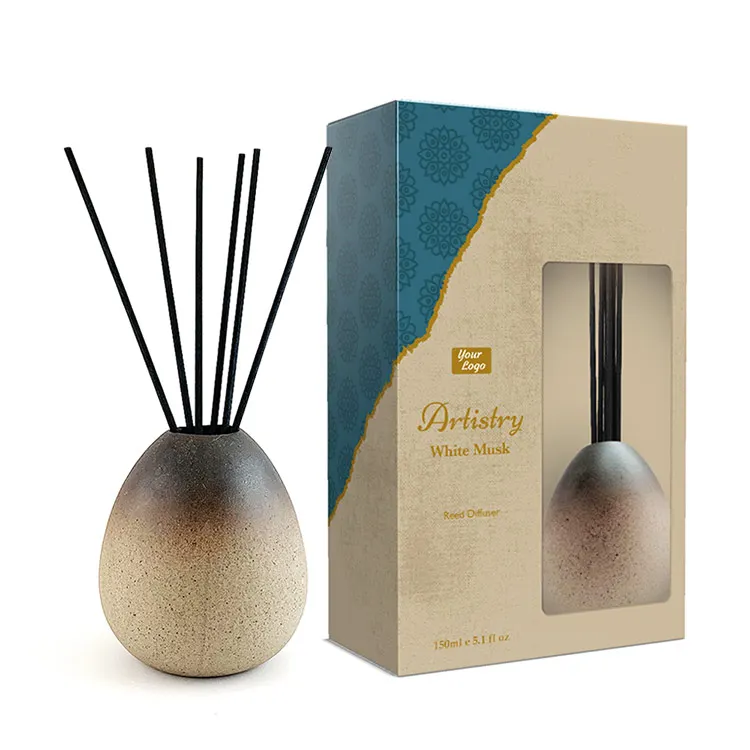 Unique Reed Diffuser Bottle Black Rattan Sticks Ceramic Diffuser - Buy ...