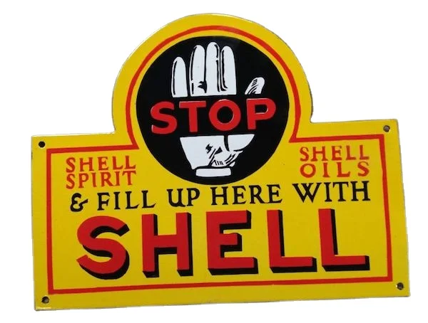 Vitreous Enamel Castrol Shell Motor Oil Signs Oil And Gas - Buy Motor ...