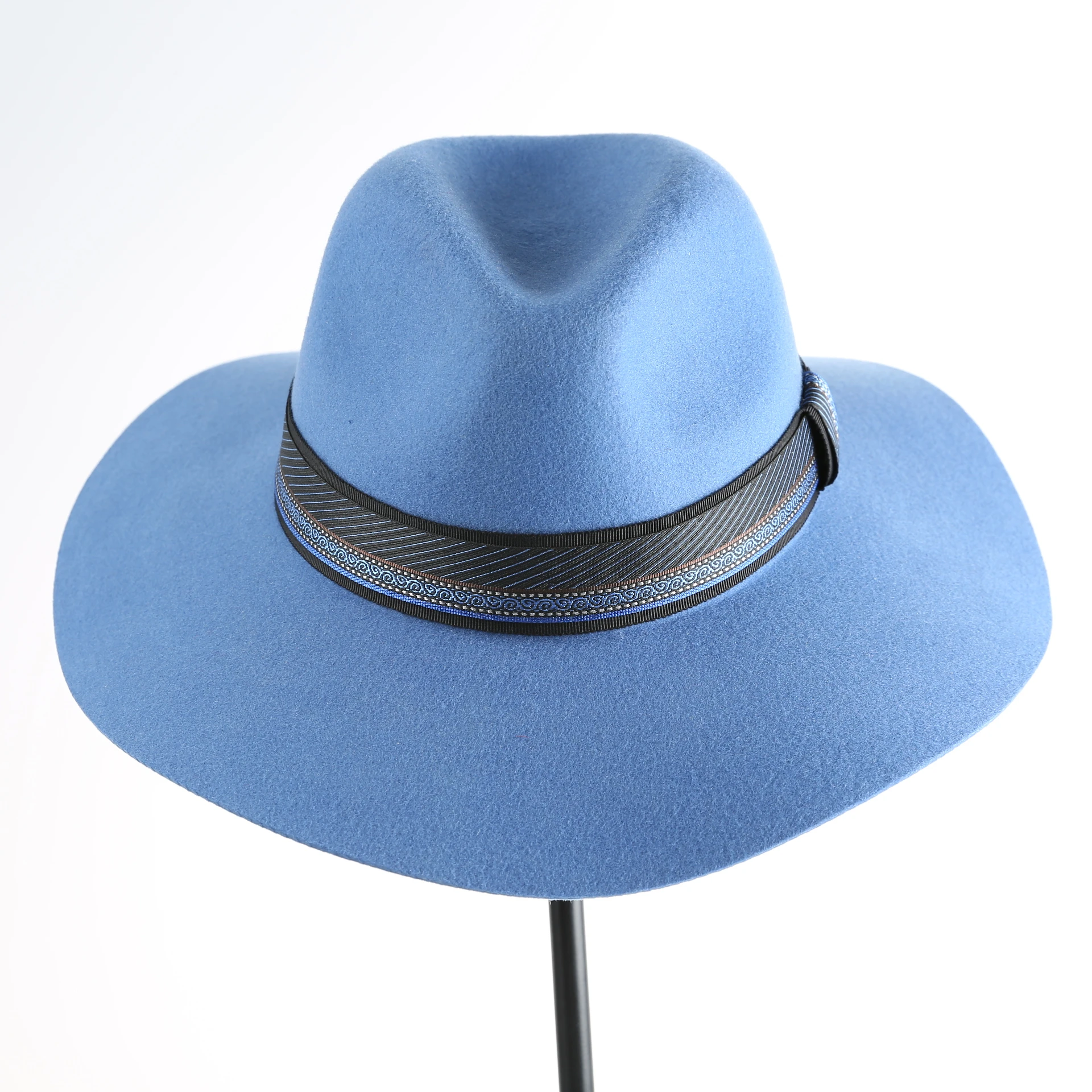 Custom Outdoor Wool Felt Wide Brim Fedora Hat - Buy Flat Wide Brim ...