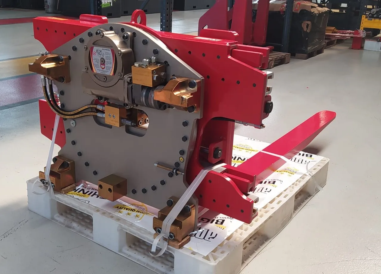 360 Degree Rotating Fork Clamps For Forklift Attachment Wagger ...