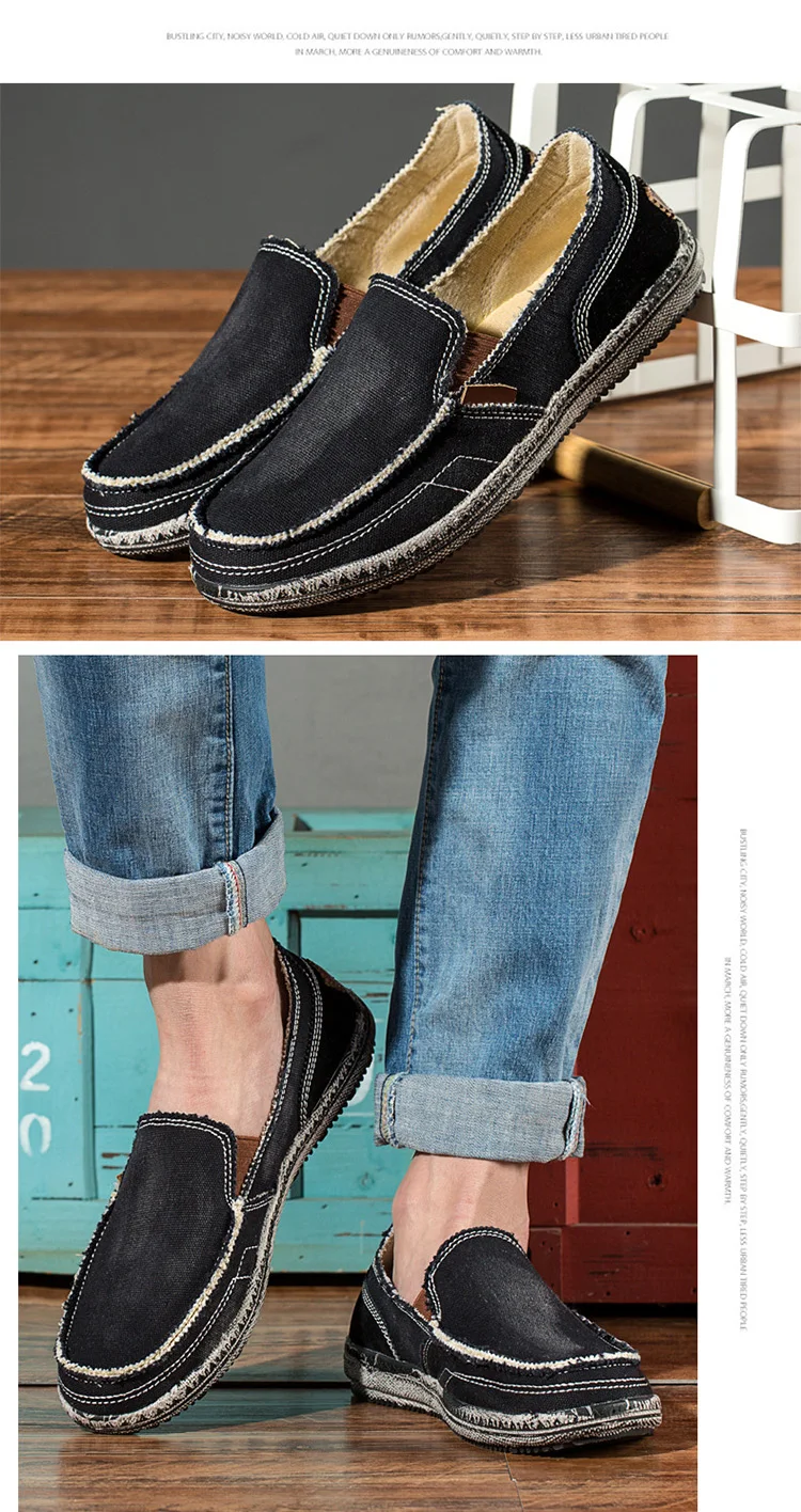 Canvas Driving Shoes - Vintage Style & Breathable Comfort
