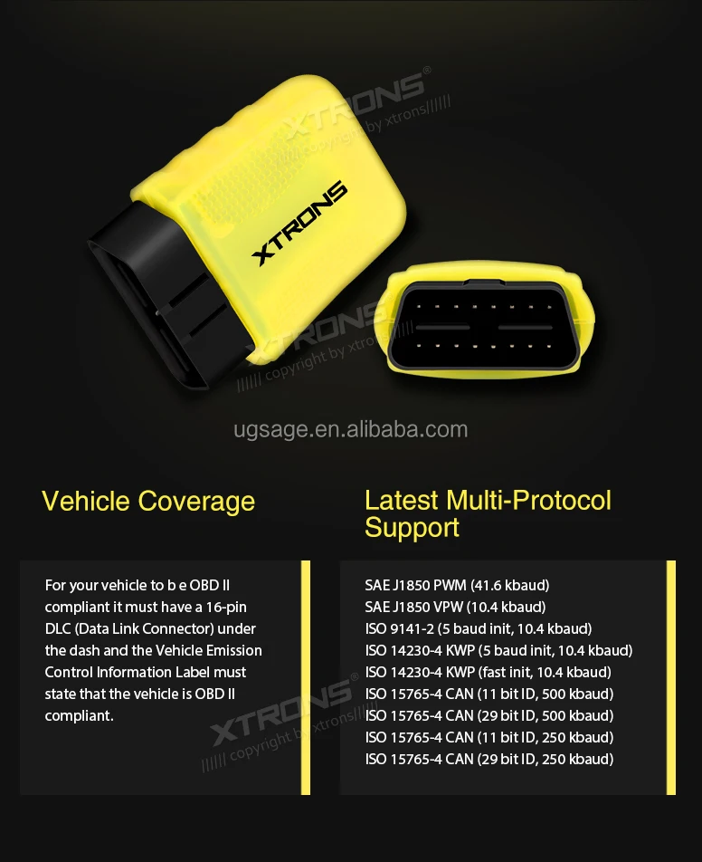 XTRONS OBD04 Wi-Fi Car Diagnostic Scanner - Reliable & Versatile
