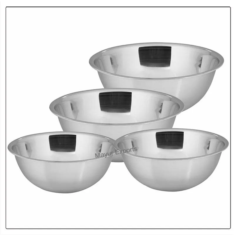 Stainless Steel Deep Mixing Bowl Stainless Steel Kitchen Bowl - 24 Cm ...
