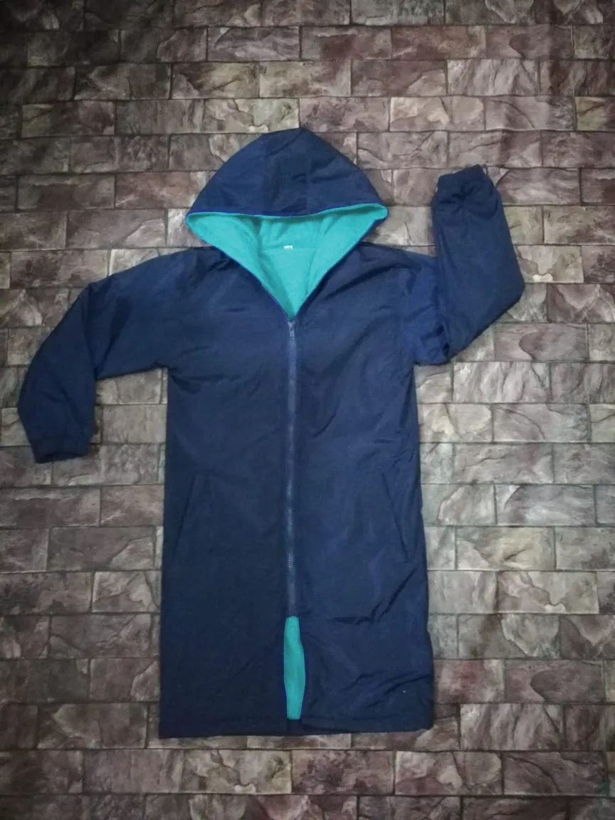 Customized Kids Swim Parka High Quality Youth Fleece Lind Swim Parka ...