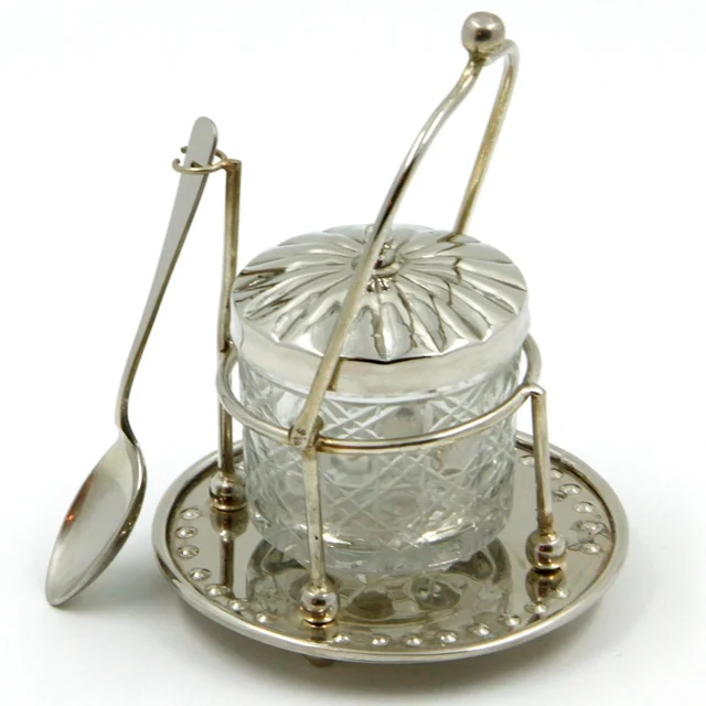 Sheffield Classical English Style Silver Marmalade Jar