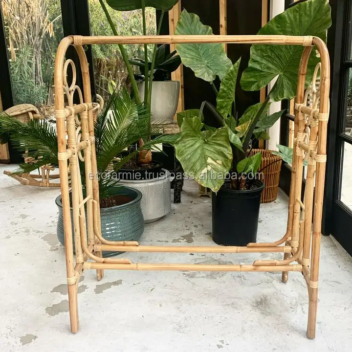 Rattan Clothes Racks - Eco-Friendly, Foldable & Customizable