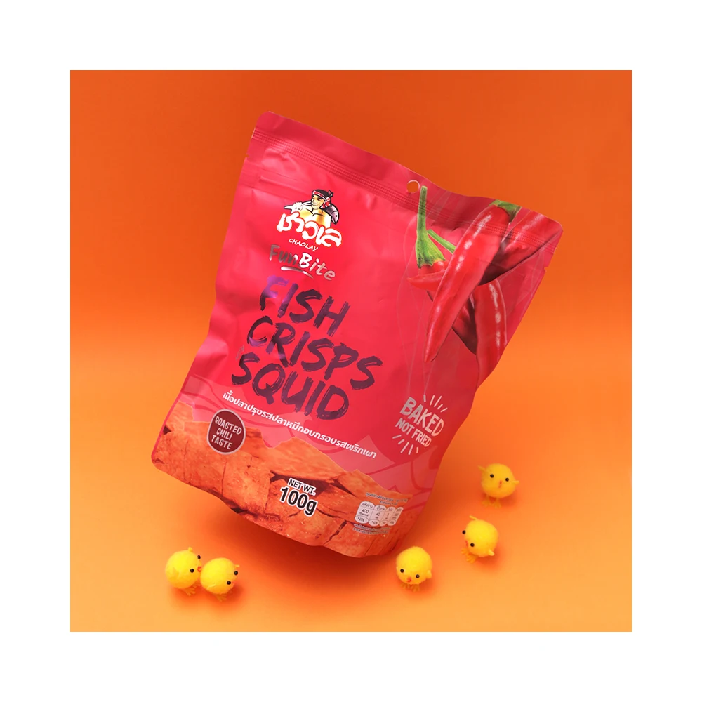 Good Quality Seafood Snacks Fish Crisps Squid (roasted Chili) - Prime ...
