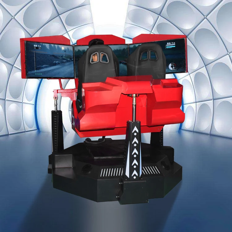 360 Degree Simulator Car Racing Driving Video Arcade Game 6 Dof 3 ...