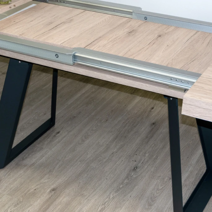 Ram Industrie - Dining Extendable Wooden Table With Metal Legs And ...