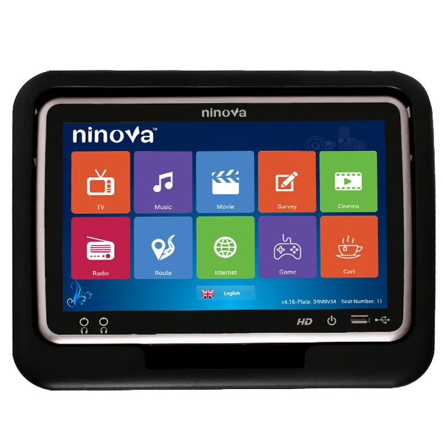 High Quality Bus seat monitors with server for bus entertainment system ...