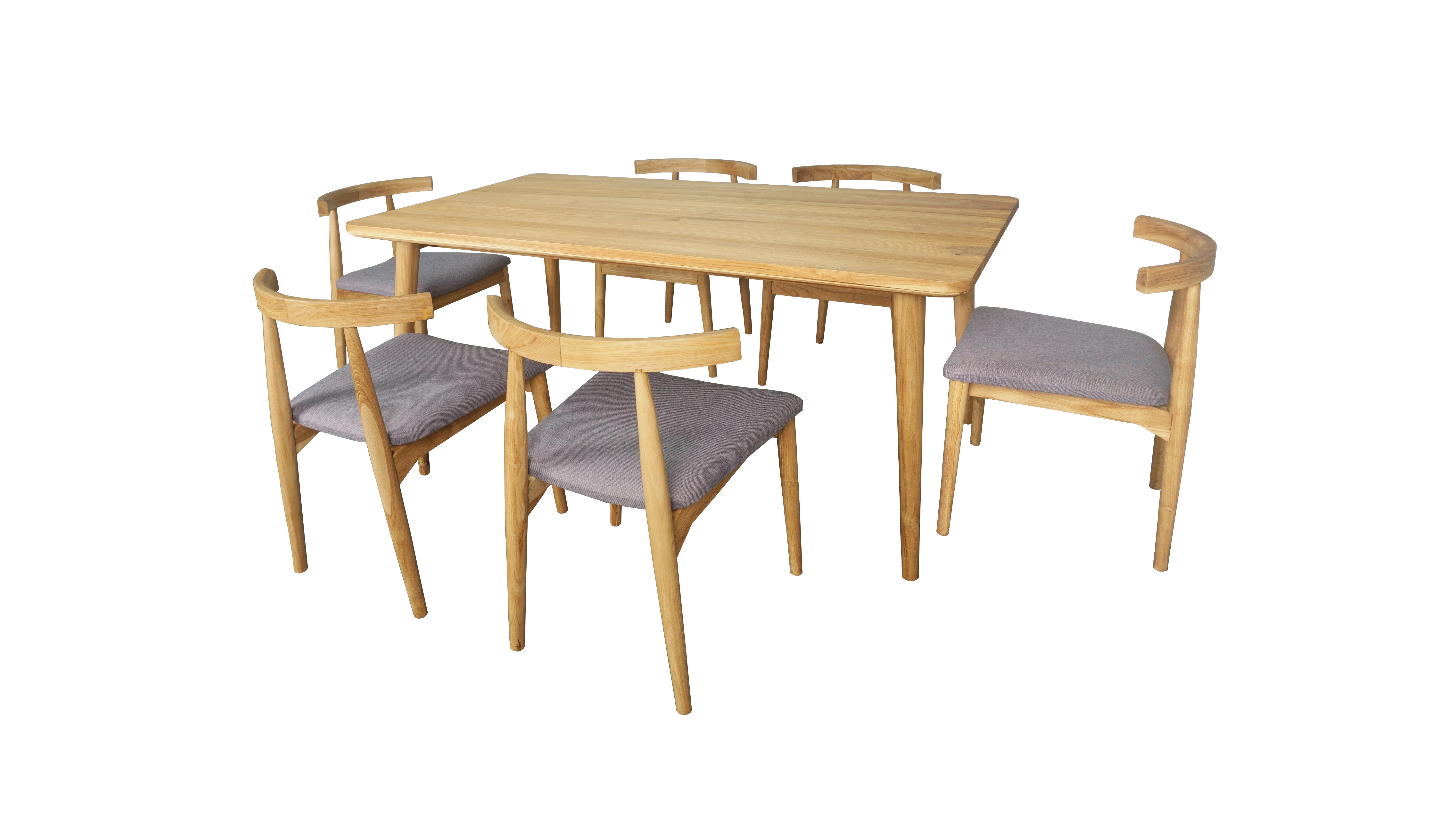 Dining Room Set 6 Chairs From Mahogany Solid Wood With Cushions From ...