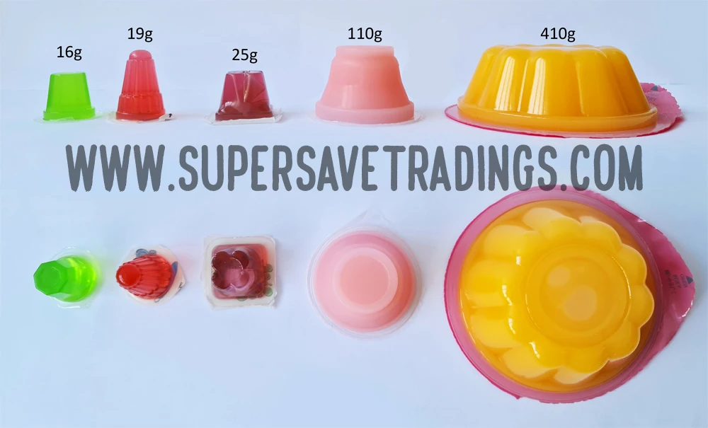 Aiiing Mini Jelly Cups - 16g Assorted Mixed Flavoured Fruity Fruit Mini ...