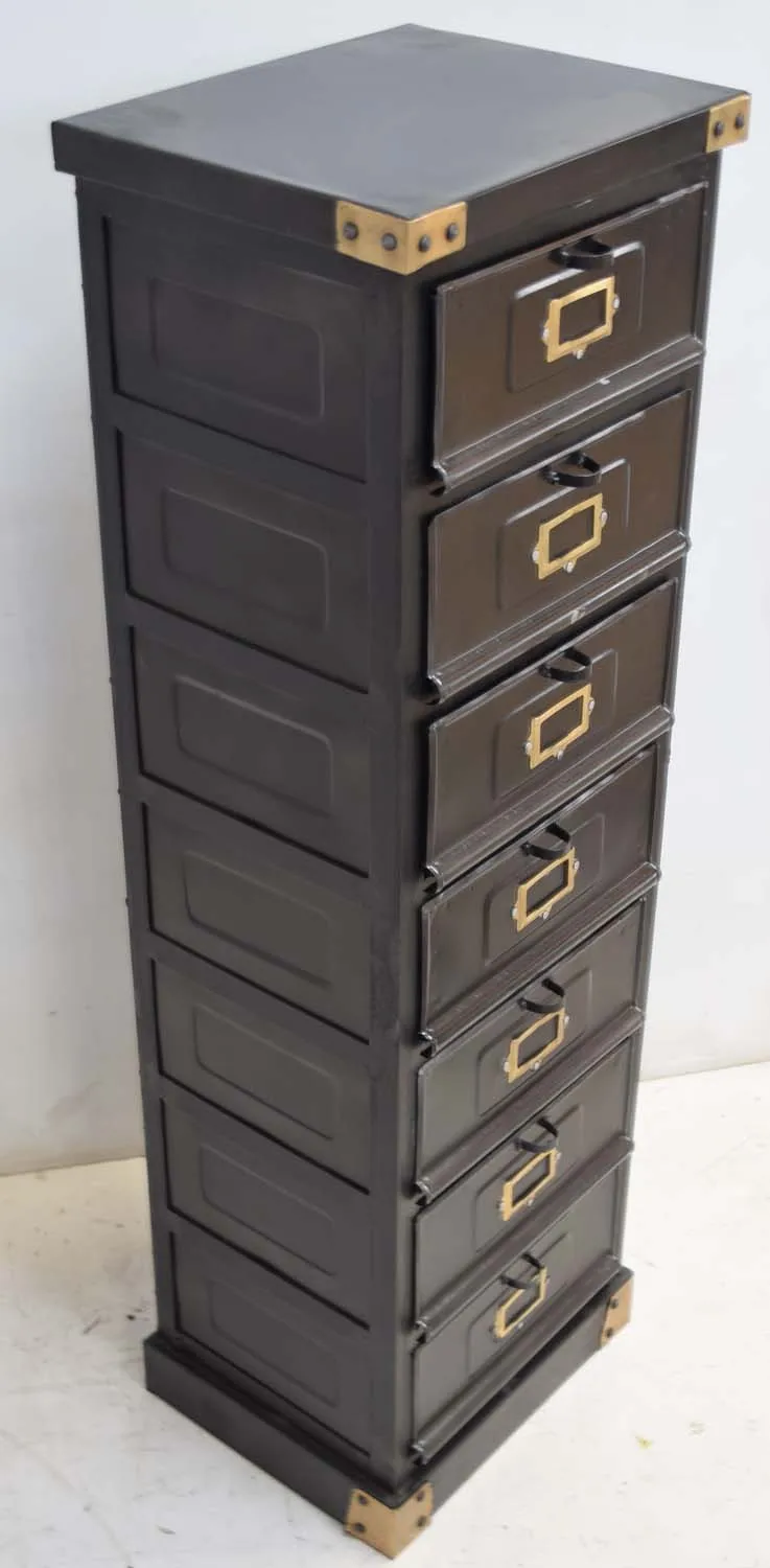 Industrial Vintage Retro Style Metal Multi Drawer Storage Cabinet for ...