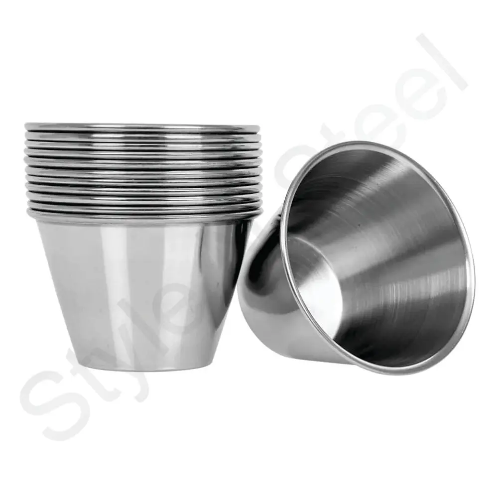 Stainless Steel Conical Sauce Jam Cup - Sustainable Kitchen Utensil