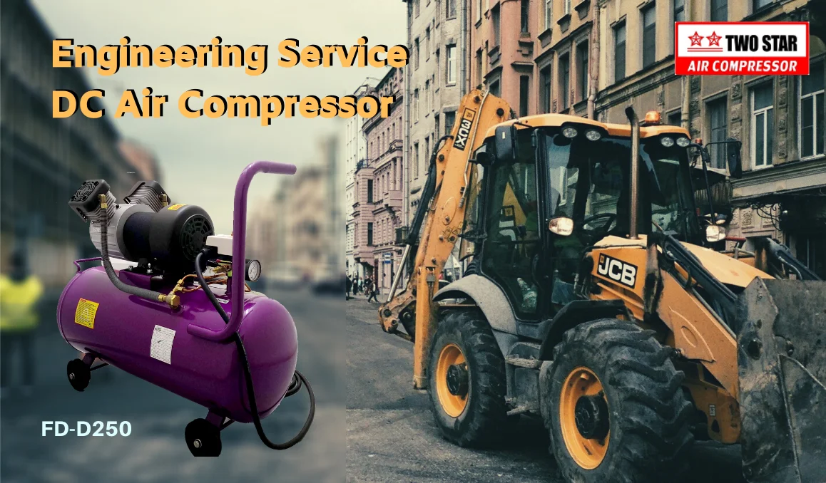 48V High Efficiency Weatherproof Long Duty Cycle DC Oil Free Twin ...