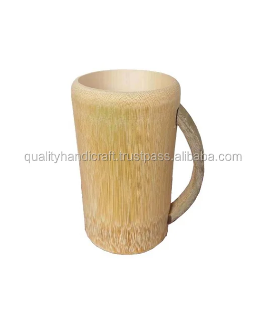 Wholesale Bamboo Beer Mug Eco Friendly 100% Natural Handmade Drinking ...
