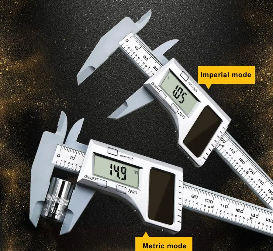 Solar Powered Digital Caliper - Precision & Convenience