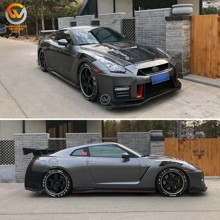 Carbon Fiber GTR R35 Nis-Mo Style Wide Body Kit Bumper 2017