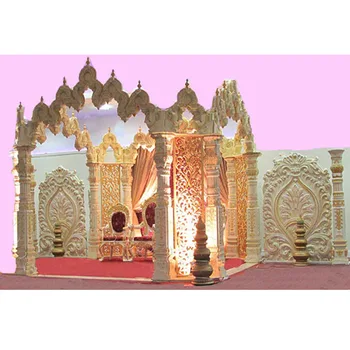 Traditional Temple Style Wedding Mandap Indian Wedding Temple Look ...