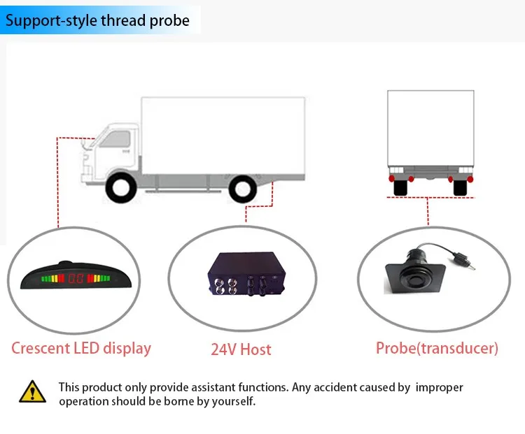 4 Sensors Car Reverse Parking Reverse Radar Collision Avoidance Radar ...
