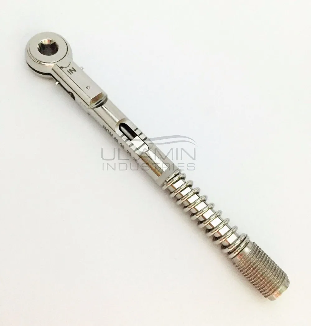 Dental Implant Universal Torque Wrench 4.0mm Square Driver 0-40 Ncm ...