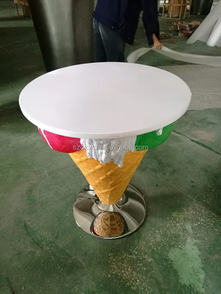 Life-size Ice Cream Cone Table Set - Unique Holiday Decor