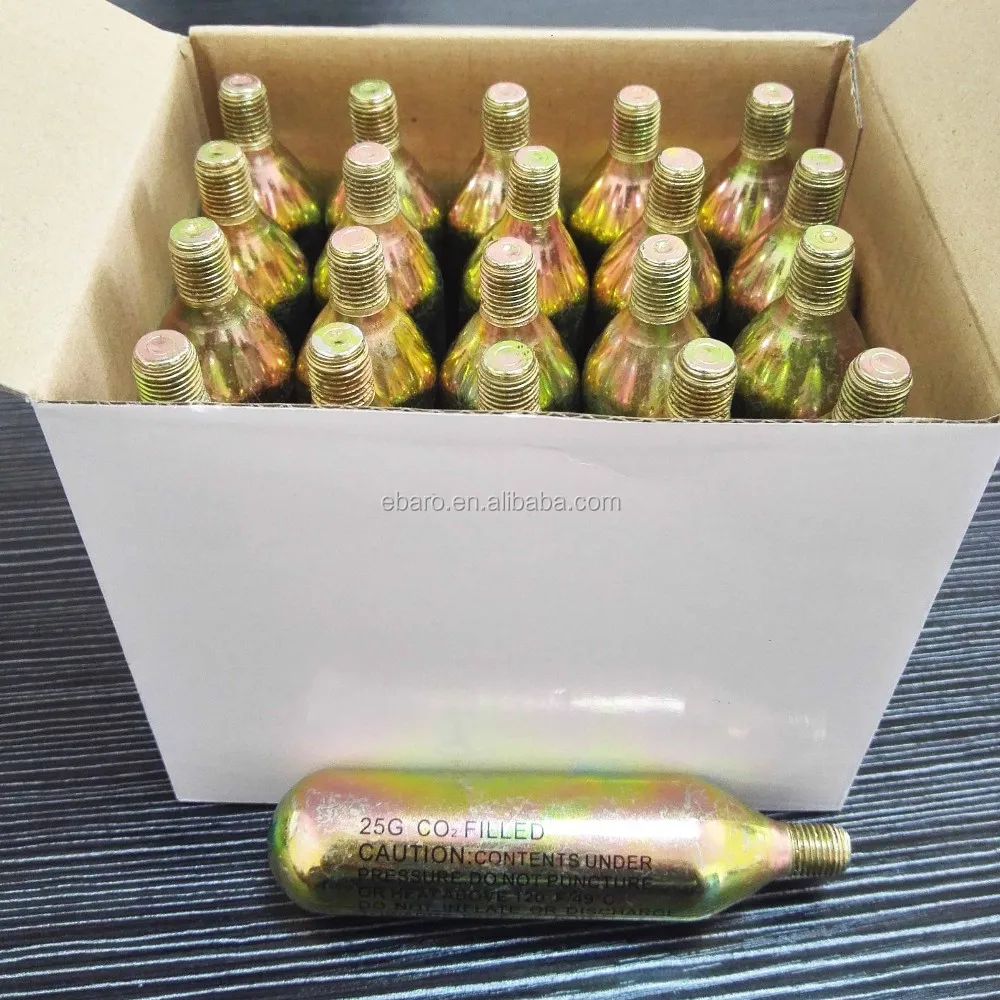 25 Gram Threaded Co2 Cartridge 3/8" Thread - Buy 25g Co2 Cartridge,25g ...