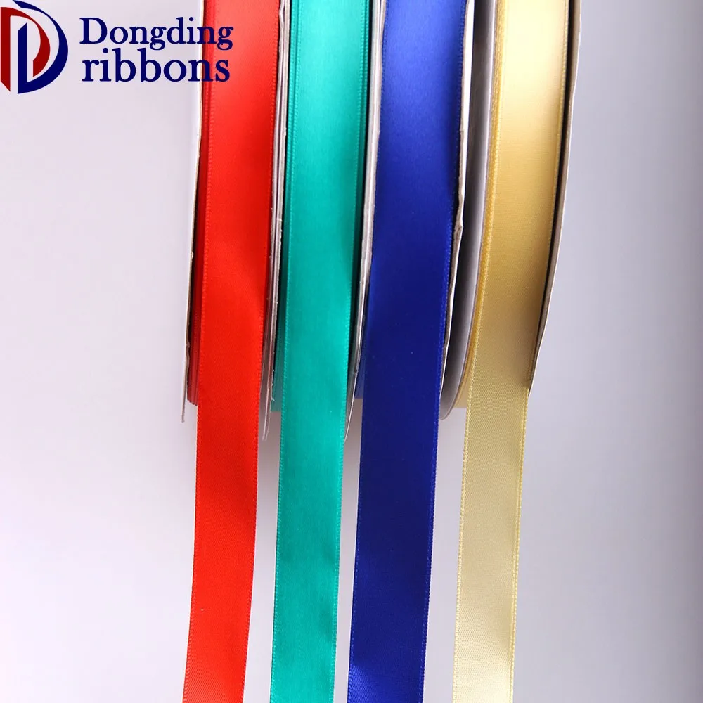 Yiwu Wholesale Market 100% Polyester Pure Color Satin Ribbon For ...