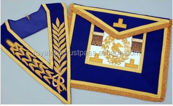 Masonic Regalia Craft Master Masons Mm Apron Officer Collar And Cases ...