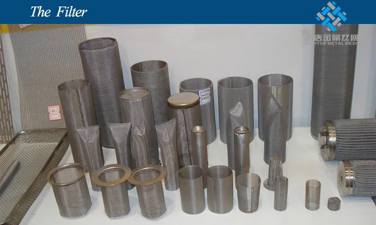 10 Micron Stainless Steel Wire Mesh Cylinder Filter Screen For Oil ...